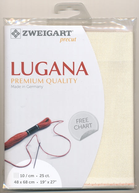 3835-305-PK - LUGANA E/WEAVE 25CT(48x68cm) 305 LIGHT CREAM · Just ...
