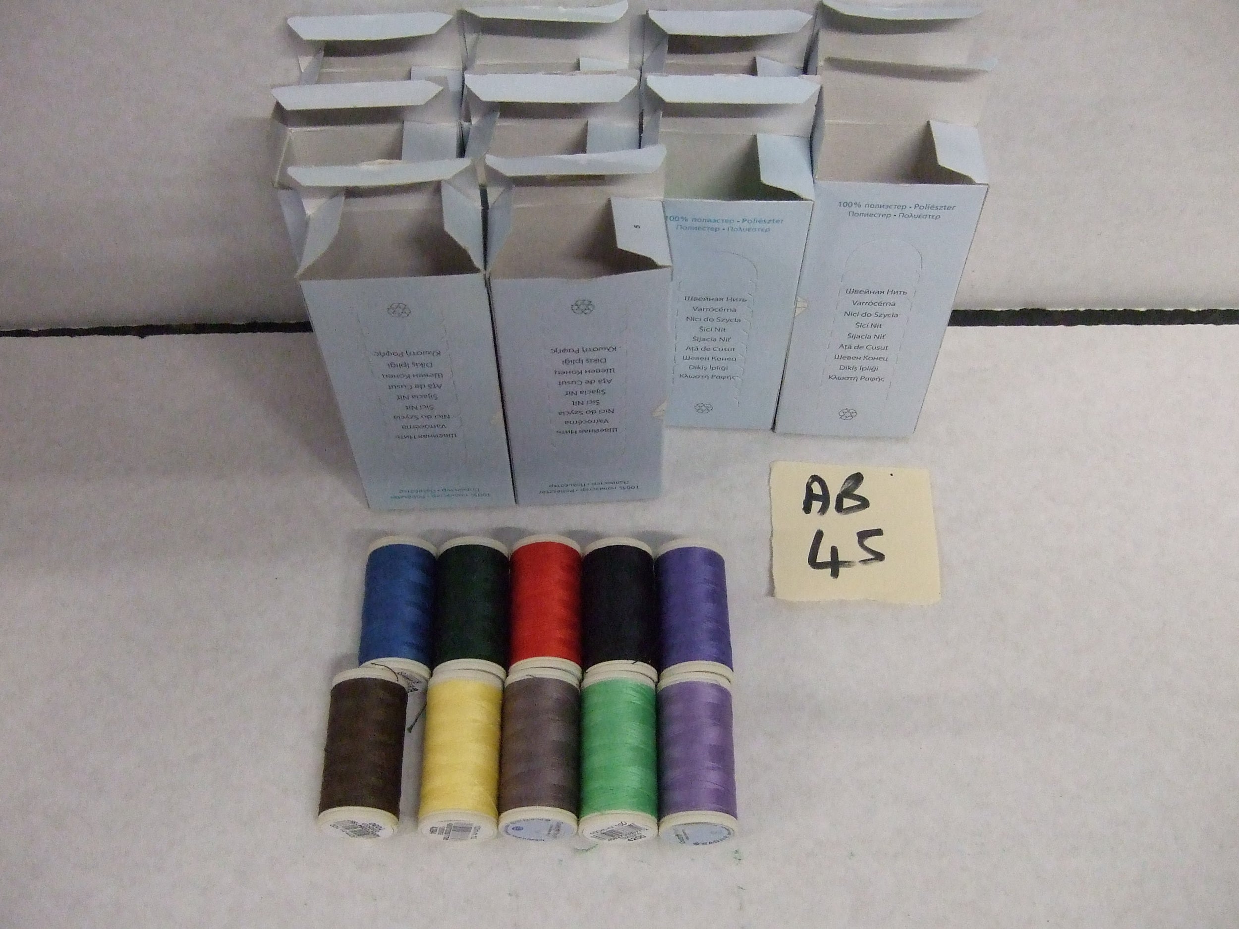 AB45 ASSORTMENT OF COATS DUET COTTONS (4645100) 100 x 100M X 10 boxes ...