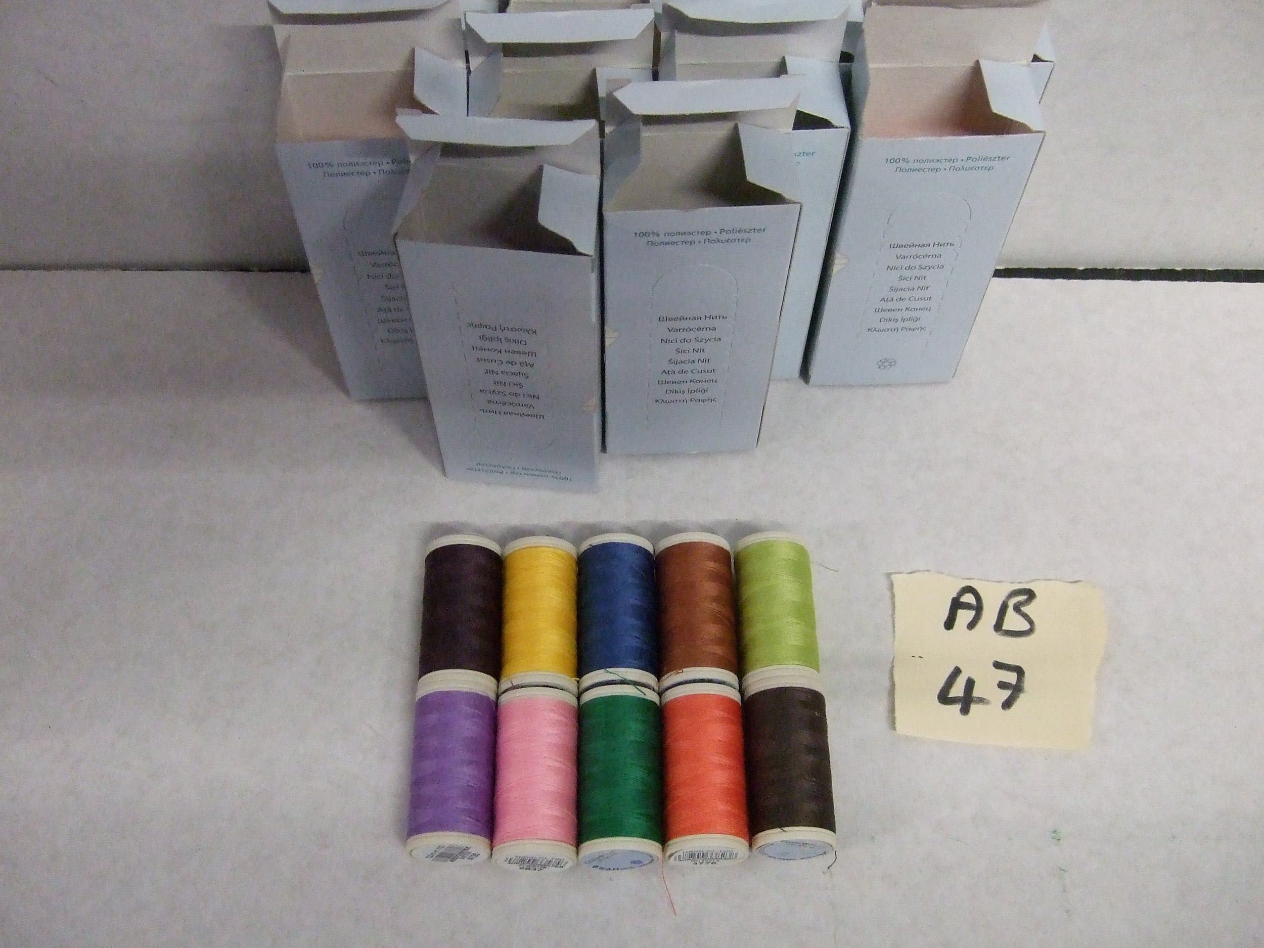 AB47 ASSORTMENT OF COATS DUET COTTONS (4645100) 100 x 100M X 10 boxes ...
