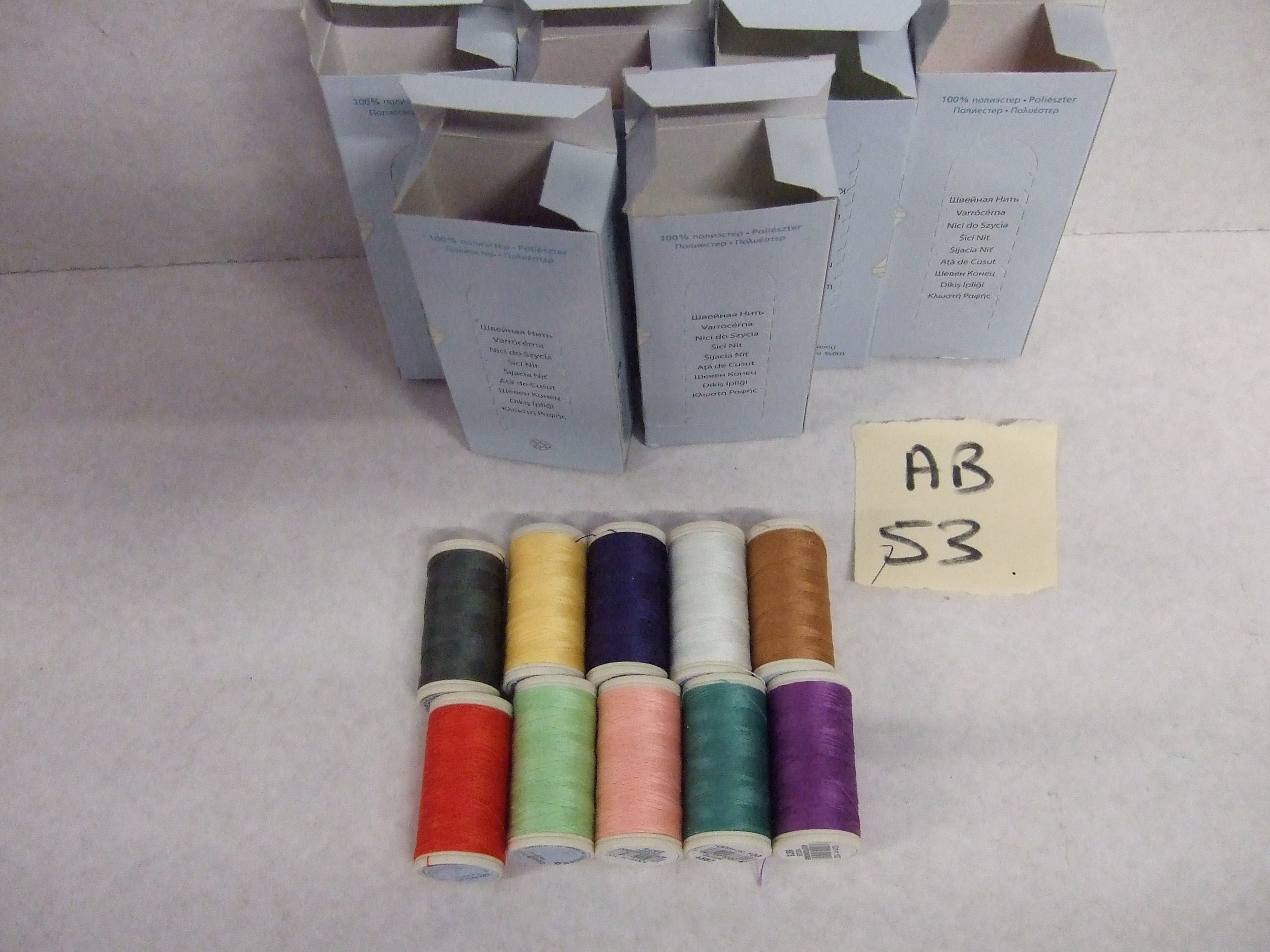 AB53 ASSORTMENT OF COATS DUET COTTONS (4645100) 100 x 100M X 10 boxes ...