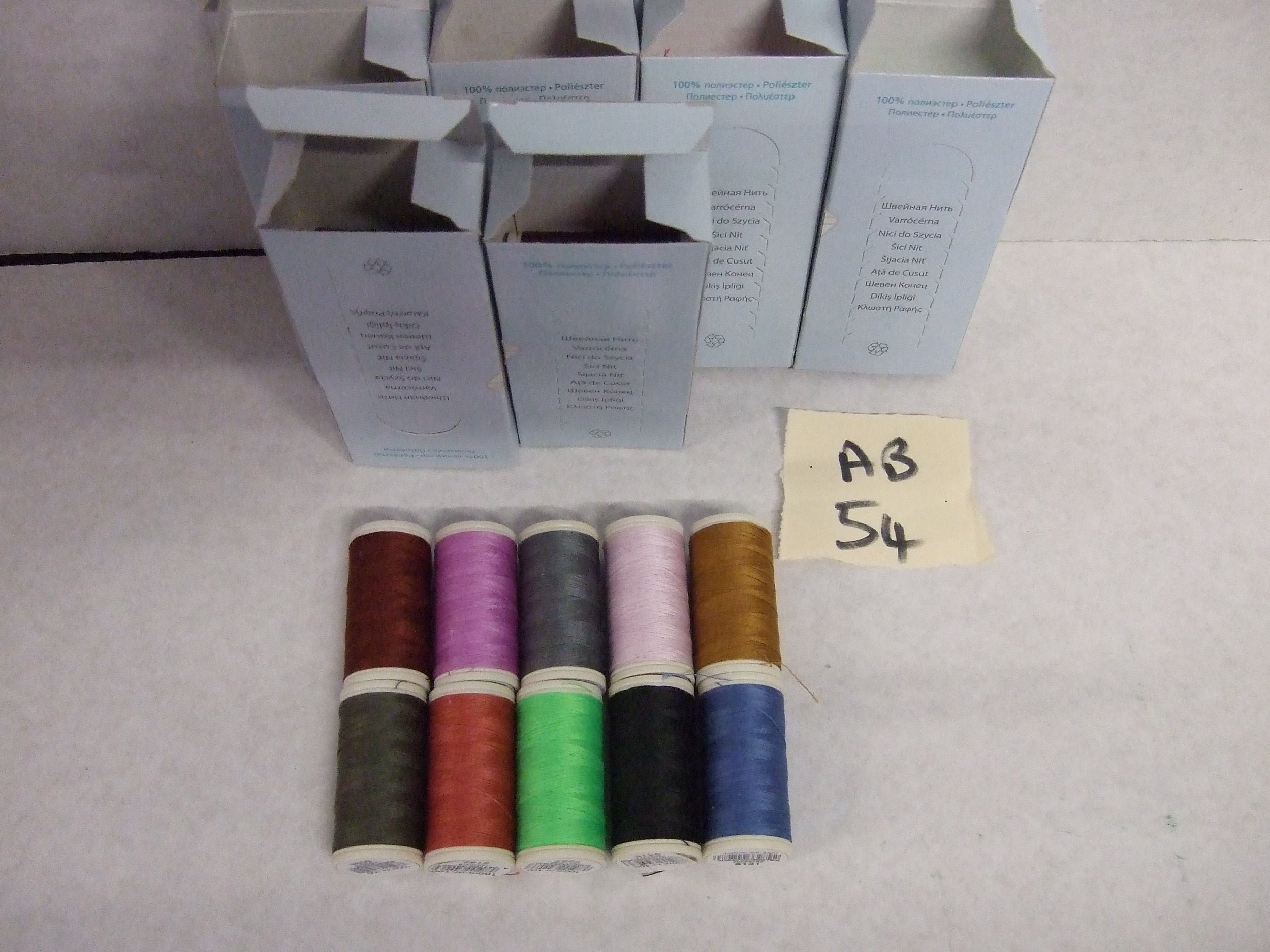 AB54 ASSORTMENT OF COATS DUET COTTONS (4645100) 100 x 100M X 10 boxes ...