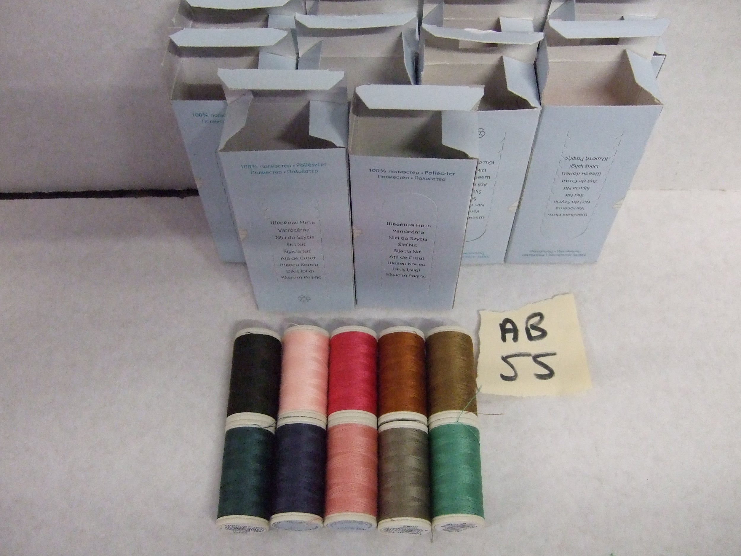 AB55 ASSORTMENT OF COATS DUET COTTONS (4645100) 100 x 100M X 10 boxes ...