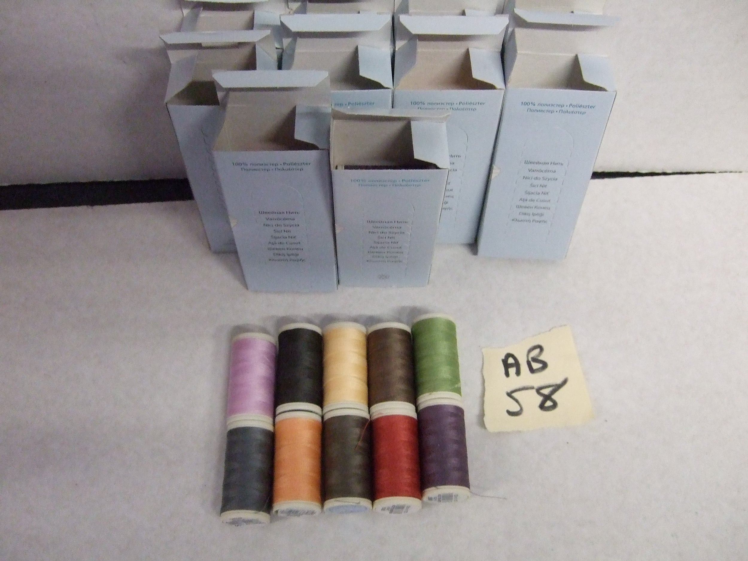 AB58 ASSORTMENT OF COATS DUET COTTONS (4645100) 100 x 100M X 10 boxes ...
