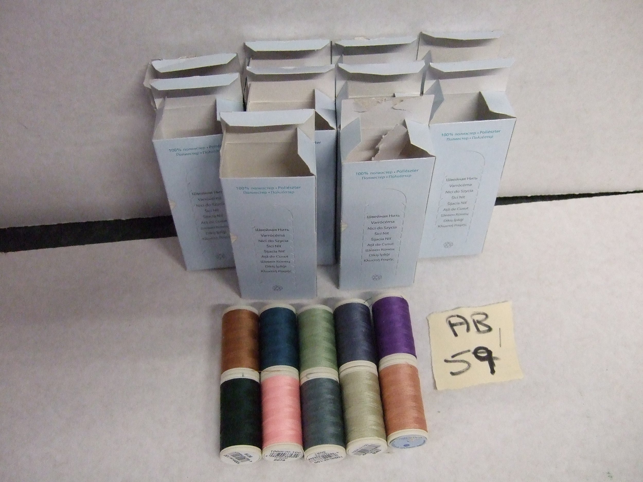 AB59 ASSORTMENT OF COATS DUET COTTONS (4645100) 100 x 100M X 10 boxes ...