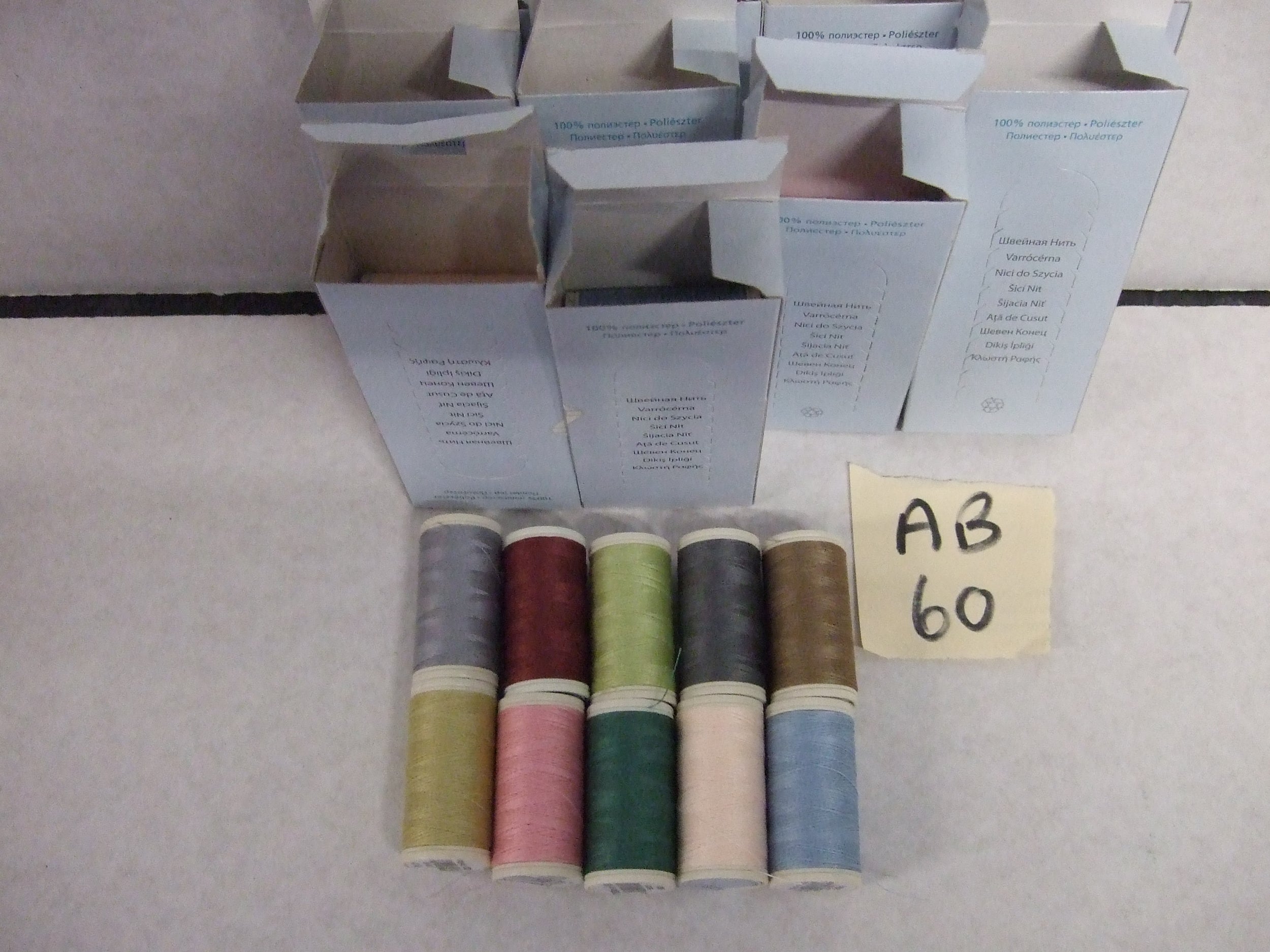 AB60 ASSORTMENT OF COATS DUET COTTONS (4645100) 100 x 100M X 10 boxes ...