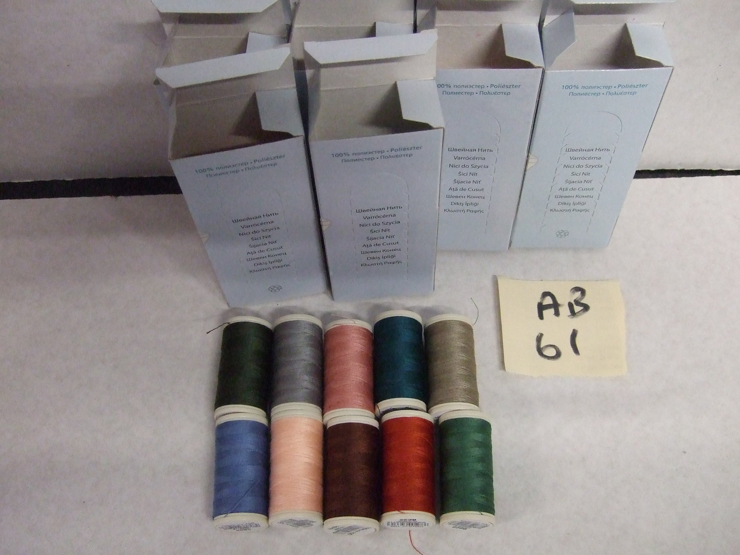 AB61 ASSORTMENT OF COATS DUET COTTONS (4645100) 100 x 100M X 10 boxes ...