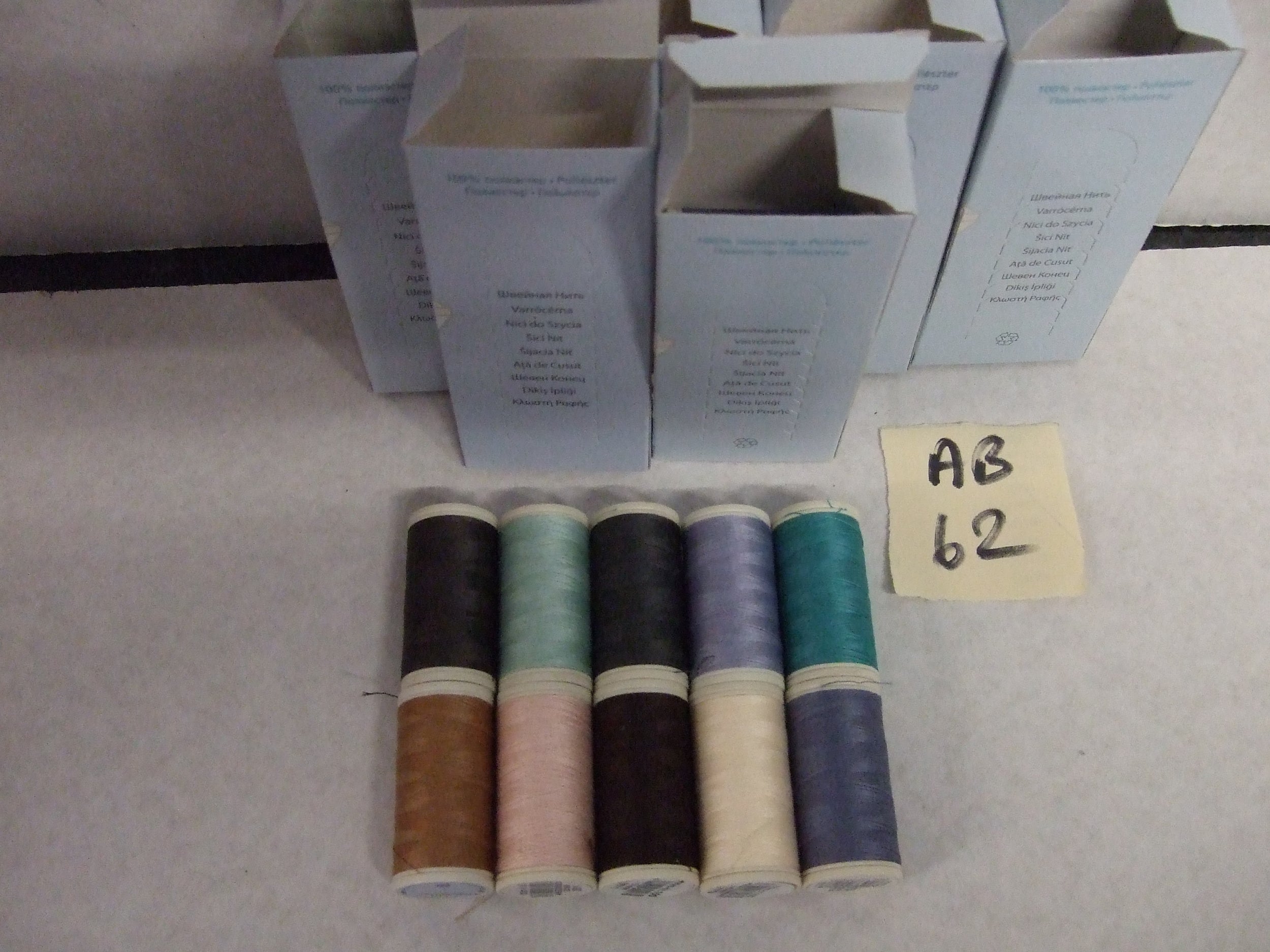 AB62 ASSORTMENT OF COATS DUET COTTONS (4645100) 100 x 100M X 10 boxes ...