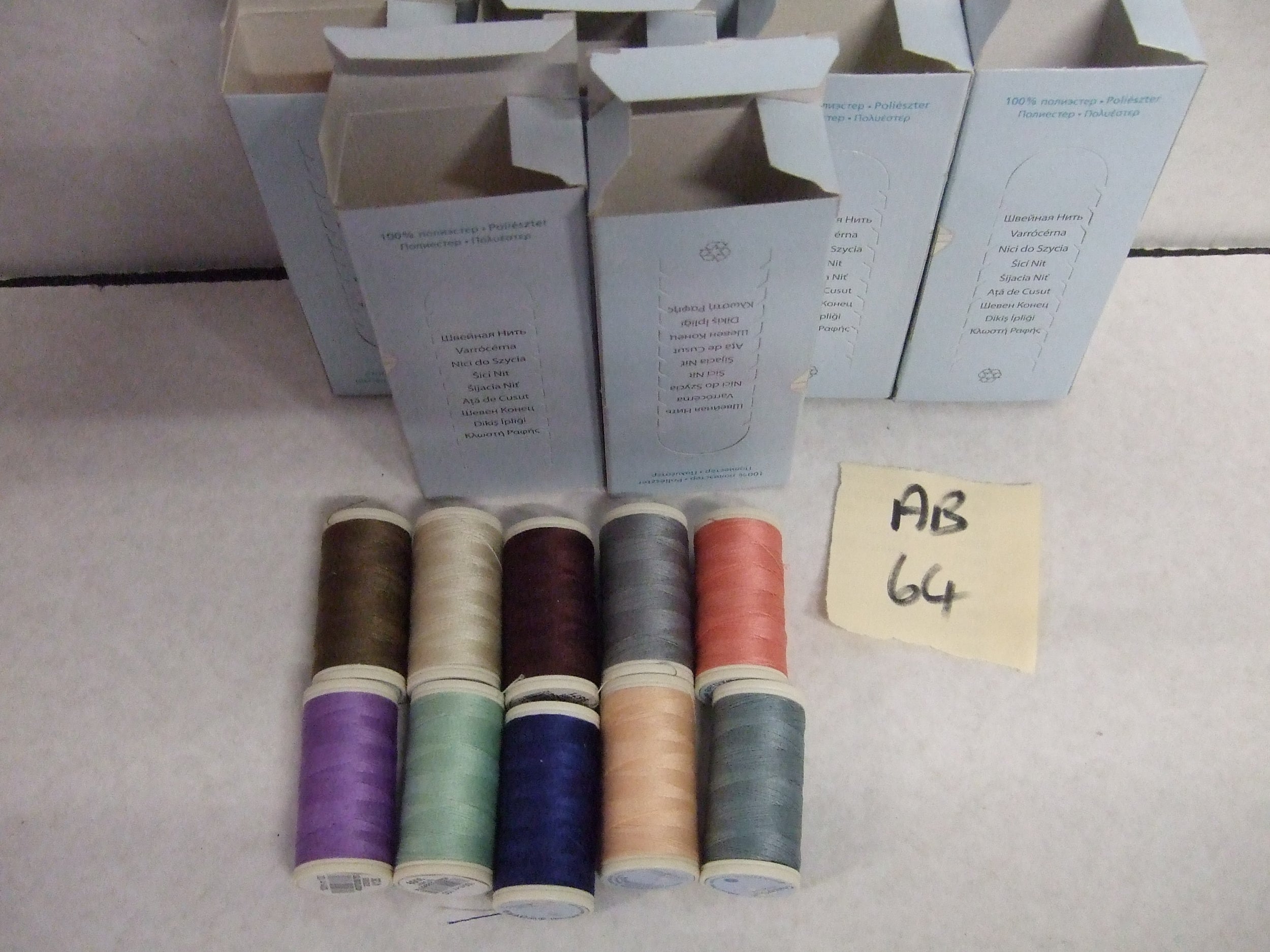 AB64 ASSORTMENT OF COATS DUET COTTONS (4645100) 100 x 100M X 10 boxes ...