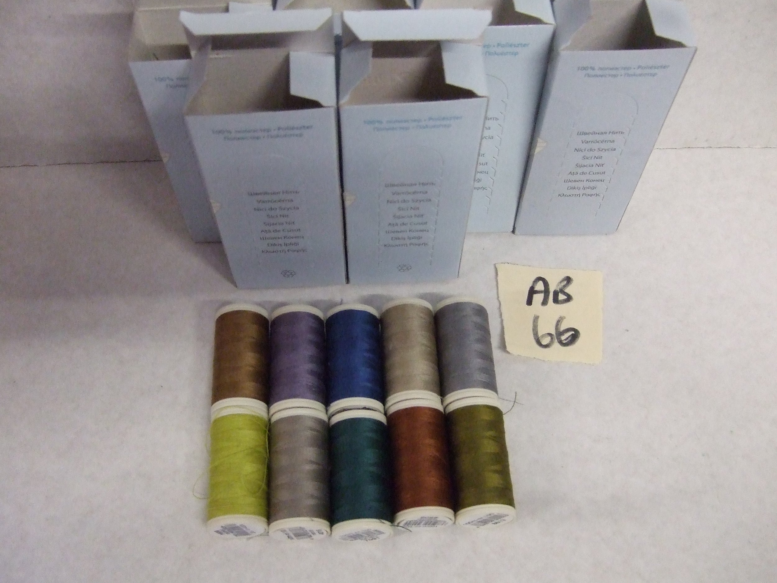 AB66 ASSORTMENT OF COATS DUET COTTONS (4645100) 100 x 100M X 10 boxes ...