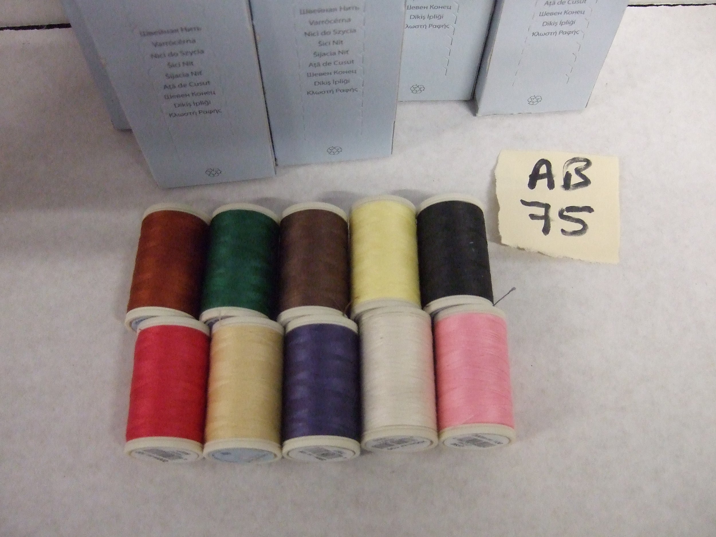 AB75 ASSORTMENT OF COATS COTTONS (4646100) 5x200m x 10 boxes · Just ...